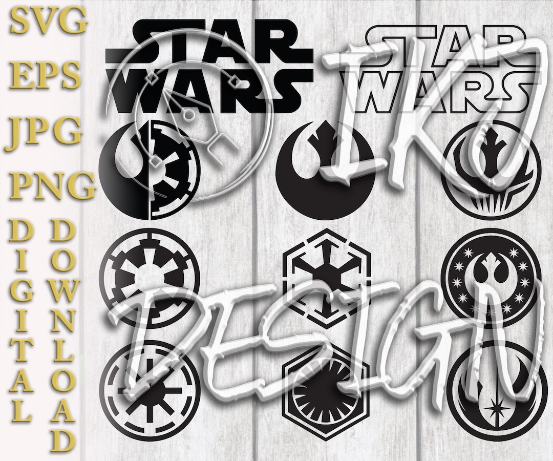 Star Wars Vector Art Bundle | Printable Sci-fi Wall Decor | Digital ...
