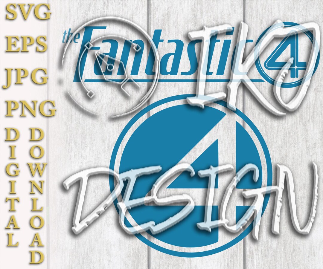 Fantastic 4 Bundle SVG | EPS | PNG | Vector Art | Raster Files - Etsy