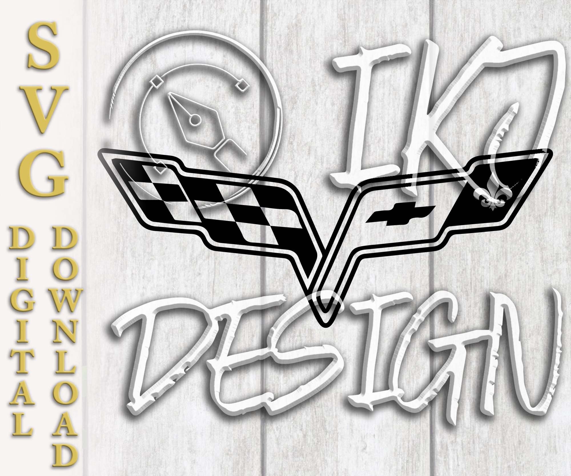 Corvette Inspired SVG | Vector Art - Etsy