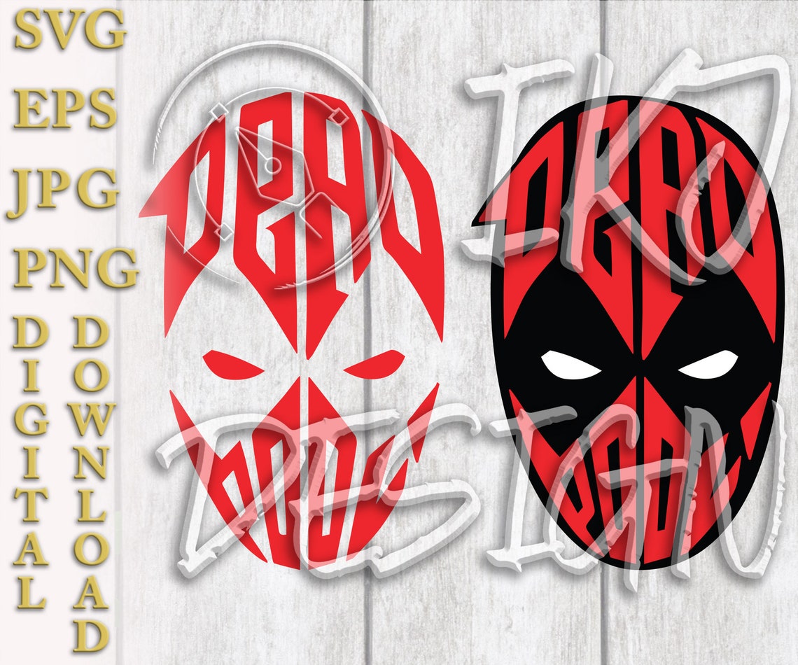 Deadpool Bundle SVG EPS JPG Png Vector Art Raster Files - Etsy