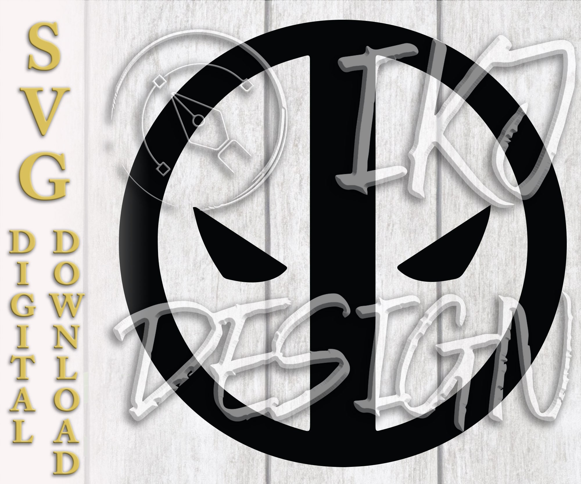 Deadpool Logo 1 Color SVG | Vector Art - Etsy