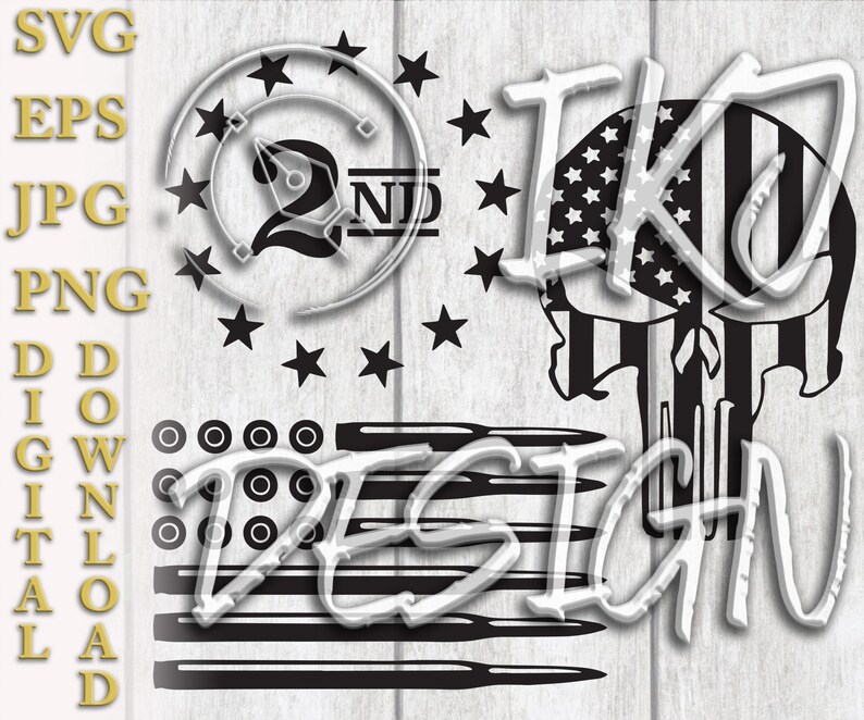 2nd Amendment Bundle SVG | EPS | JPG | Png | Vector Art | Raster Files ...