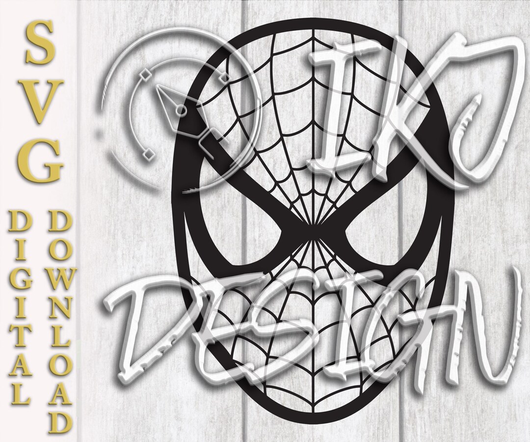 Spiderman Mask SVG | Vector Art - Etsy