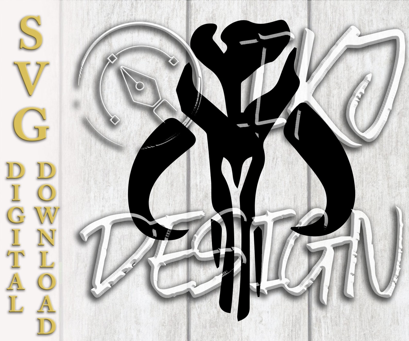 Mythosaur Sigil Mandalorian SVG | Vector Art | PNG| Raster Art - Etsy