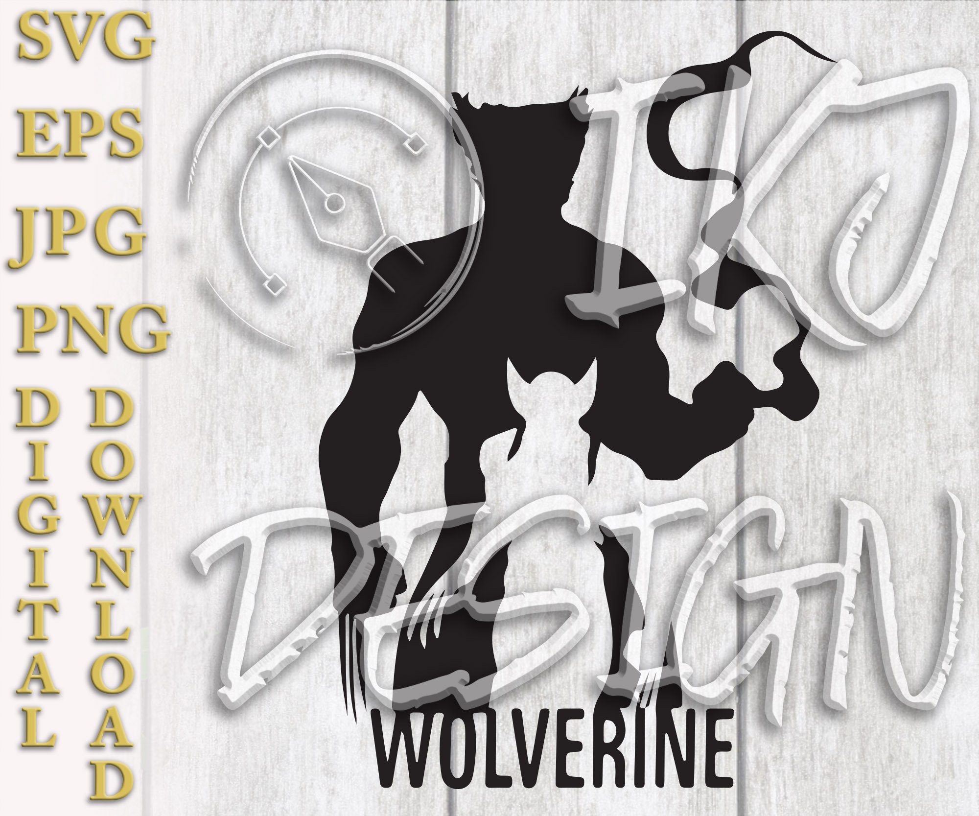 Wolverine Bundle SVG EPS JPG Png Vector Art Raster Files - Etsy
