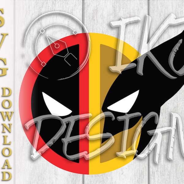 Wolverine Vs Deadpool Svg - Etsy