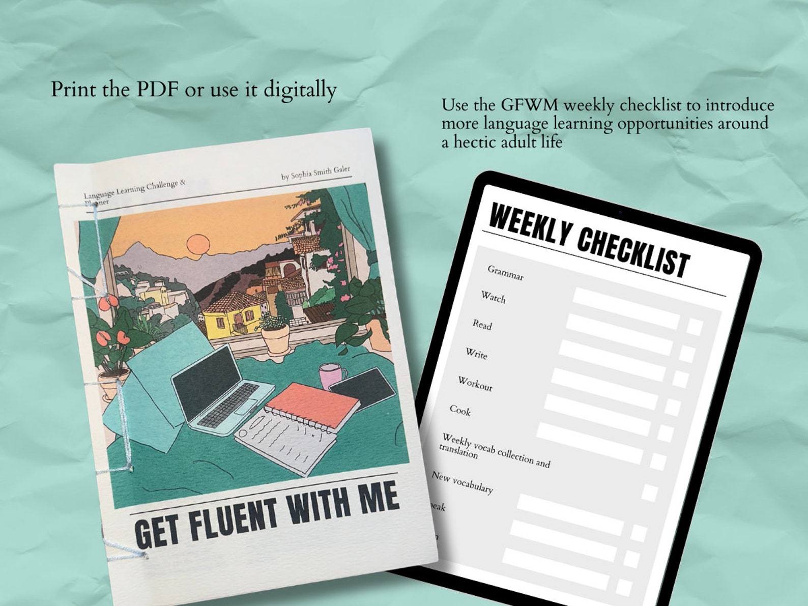 Language Learning Planner and Challenge - Get Fluent With Me Study ...