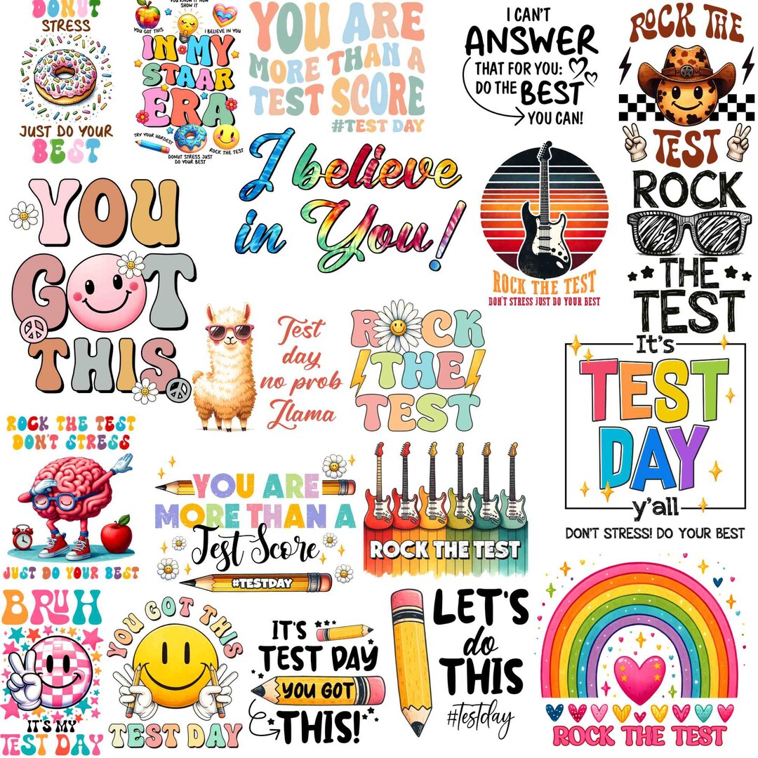 Its Test Day You Got This Png, Rock the Test Png, Test Day Dalmatian ...