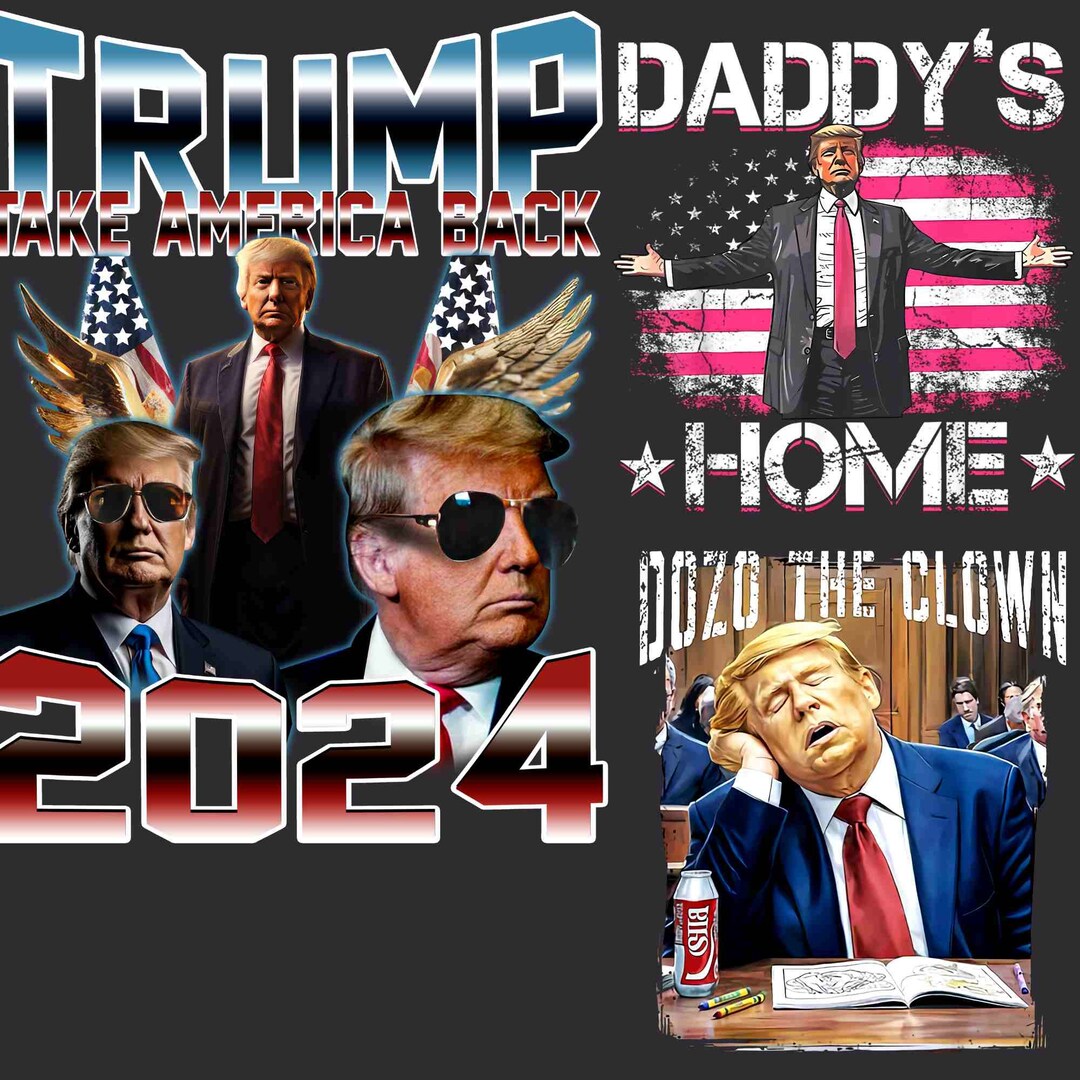Trump 2024 Png Preppy Edgy High Quality Sublimation, Viral Trending ...