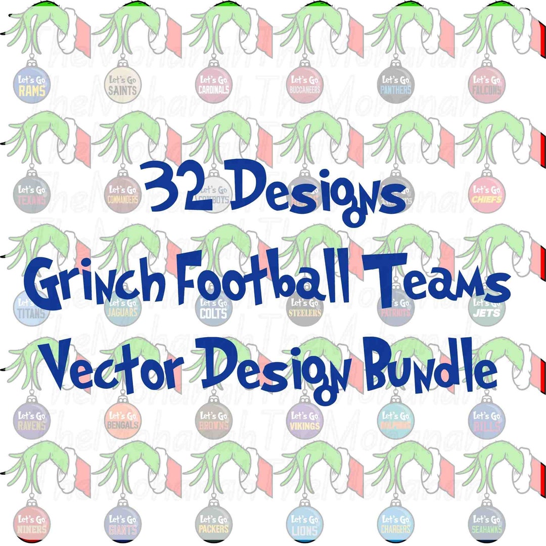 32 G.rinch Football Teams Vector Design Bundle Green Guy - Etsy UK