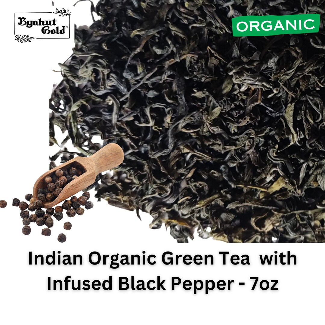 Organic Green and Black Pepper Tea, Invigorating Health Drink, Perfect ...