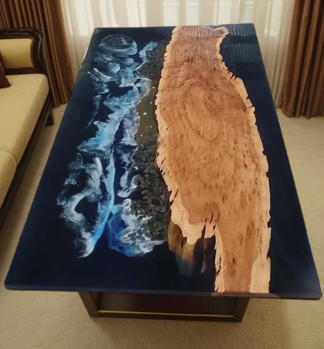 Epoxy Conference Table, Wooden Table, River Coffee Table, Resin Dining ...