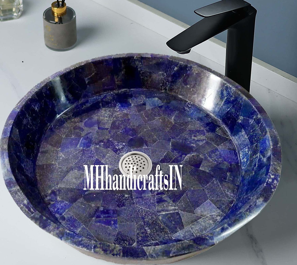 Basin Sink ,bathroom Sink, Lapis Lazuli Sink, Marble Sink,gemstone ...