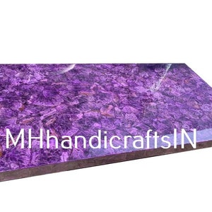 Amethyst Countertop Slab Mid Century Modern Agate Stone Healing Crystal ...