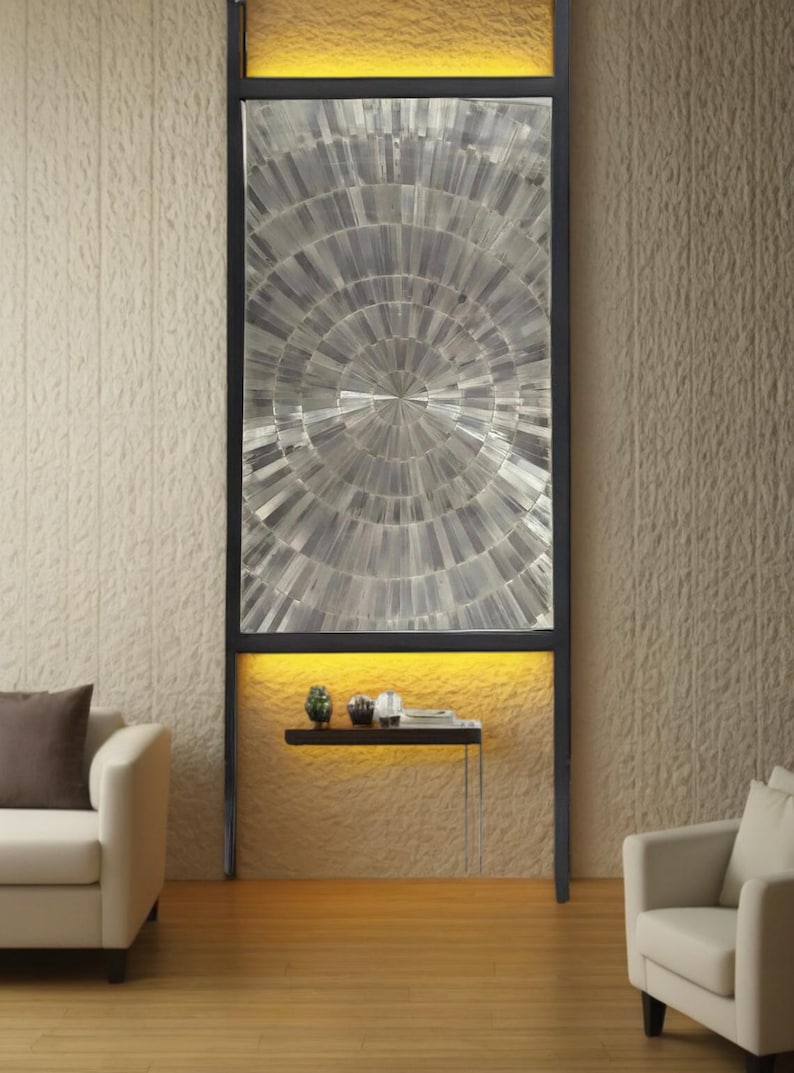 Selenite Sunburst Wall Panel, Crystal Healing Gemstone Decor - Etsy