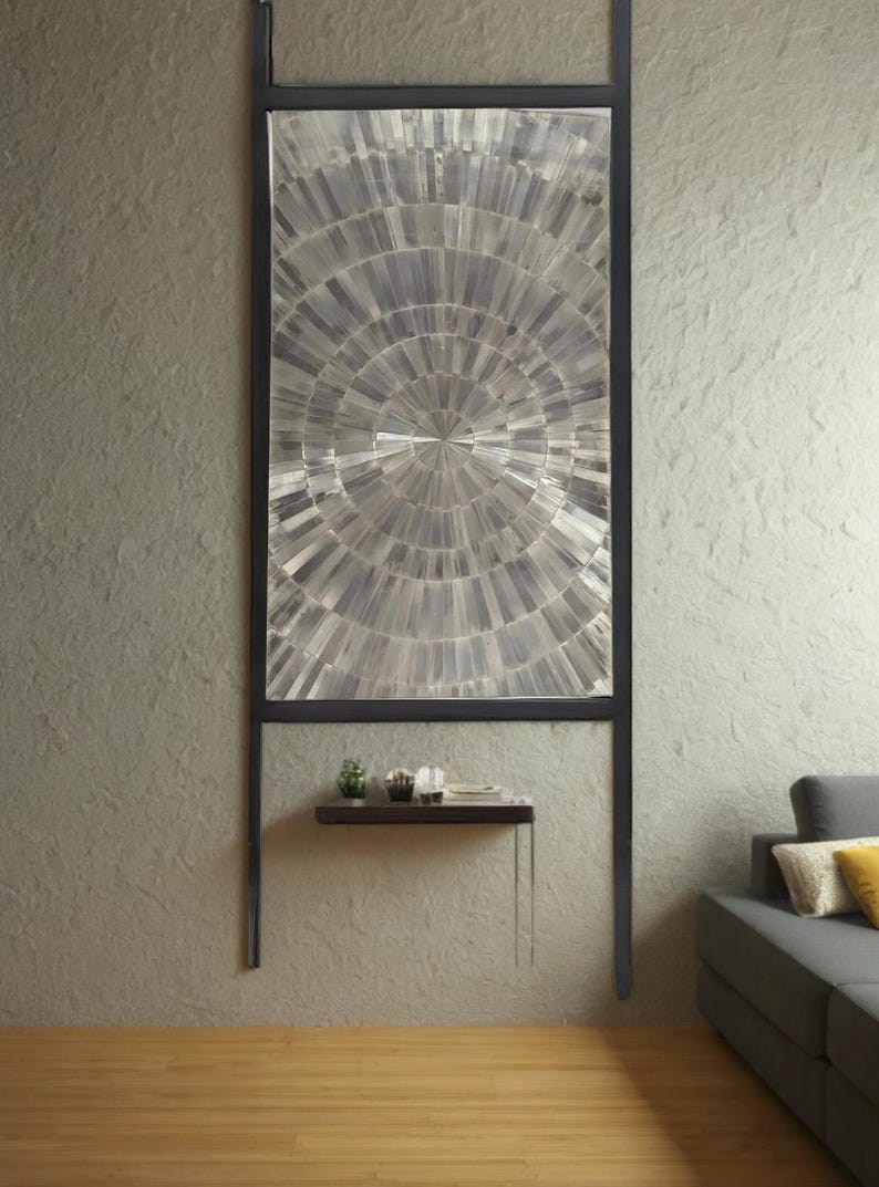 Selenite Sunburst Wall Panel, Crystal Healing Gemstone Decor - Etsy