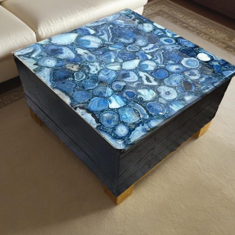 Blue Coffee Table - Etsy