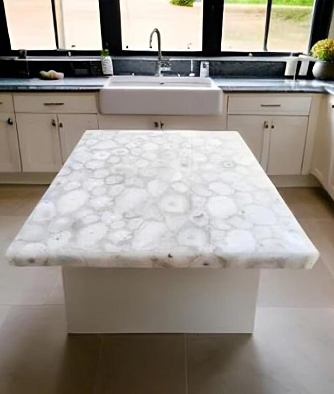 White Quartz Table Top: Modern Dining, Sofa, or Center Table - Etsy