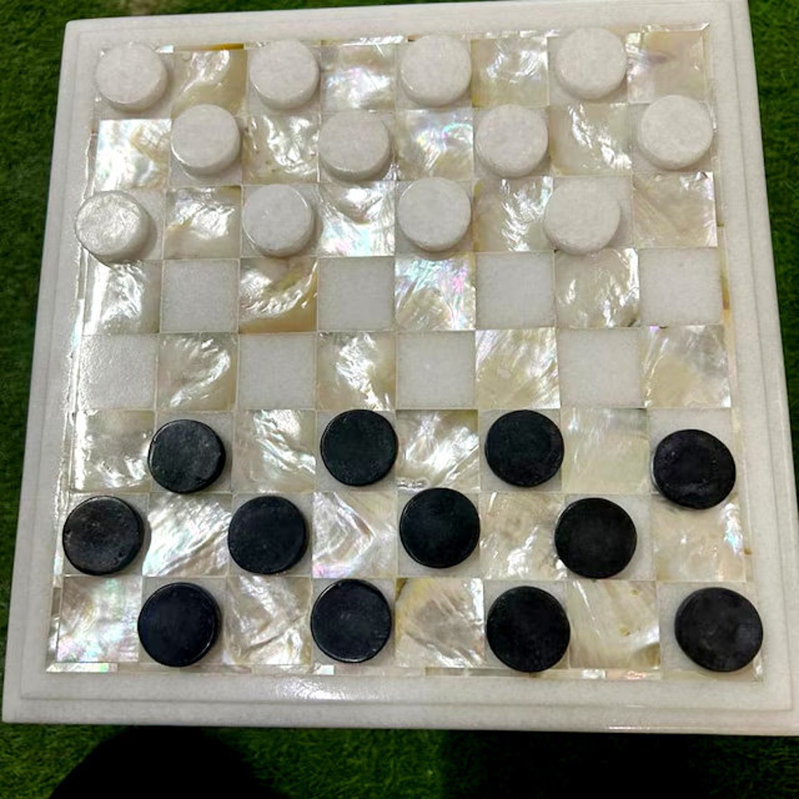 Luxury Chess Set ,marble Chess Set With Checker ,mother of Pearl Gem ...
