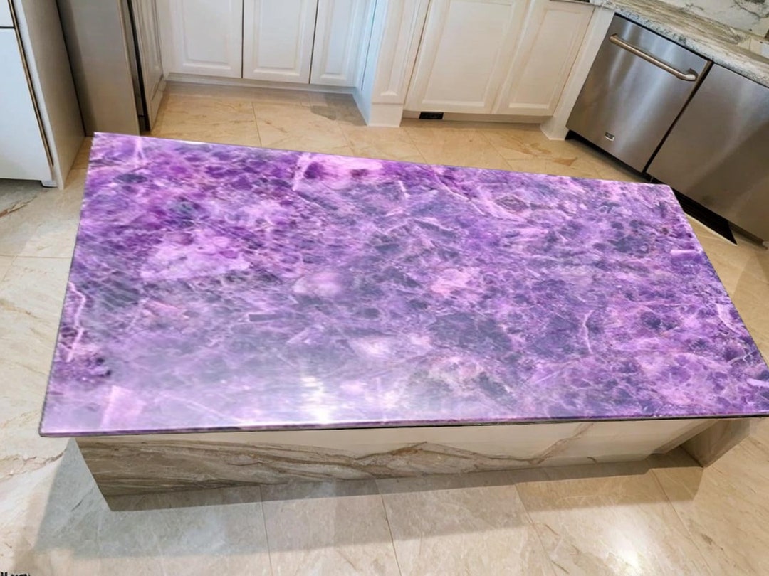 Amethyst Stones Countertop, Dining Table, Purple Amethyst Stone ...