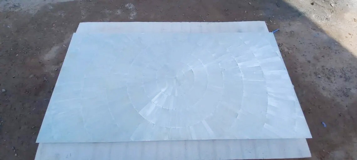 Handmade Selenite Sunburst Wall Panel: Crystal Healing Decor - Etsy