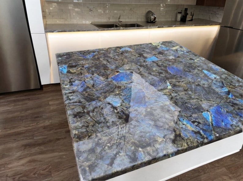 Labradorite Slab / Stones Bars & Kitchen Slab Dining Table Top Slab ,labradorite Center Table ...