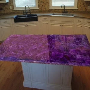 Amethyst Countertop Slab Mid Century Modern Agate Stone Healing Crystal ...