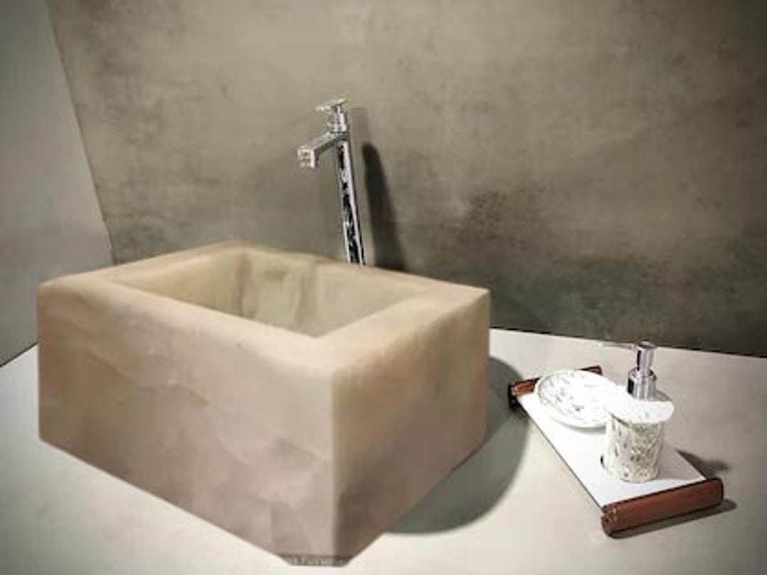 Natural Agate Sink Wash Basin, Quartz Stone Wash Basin, Stone Sink ...