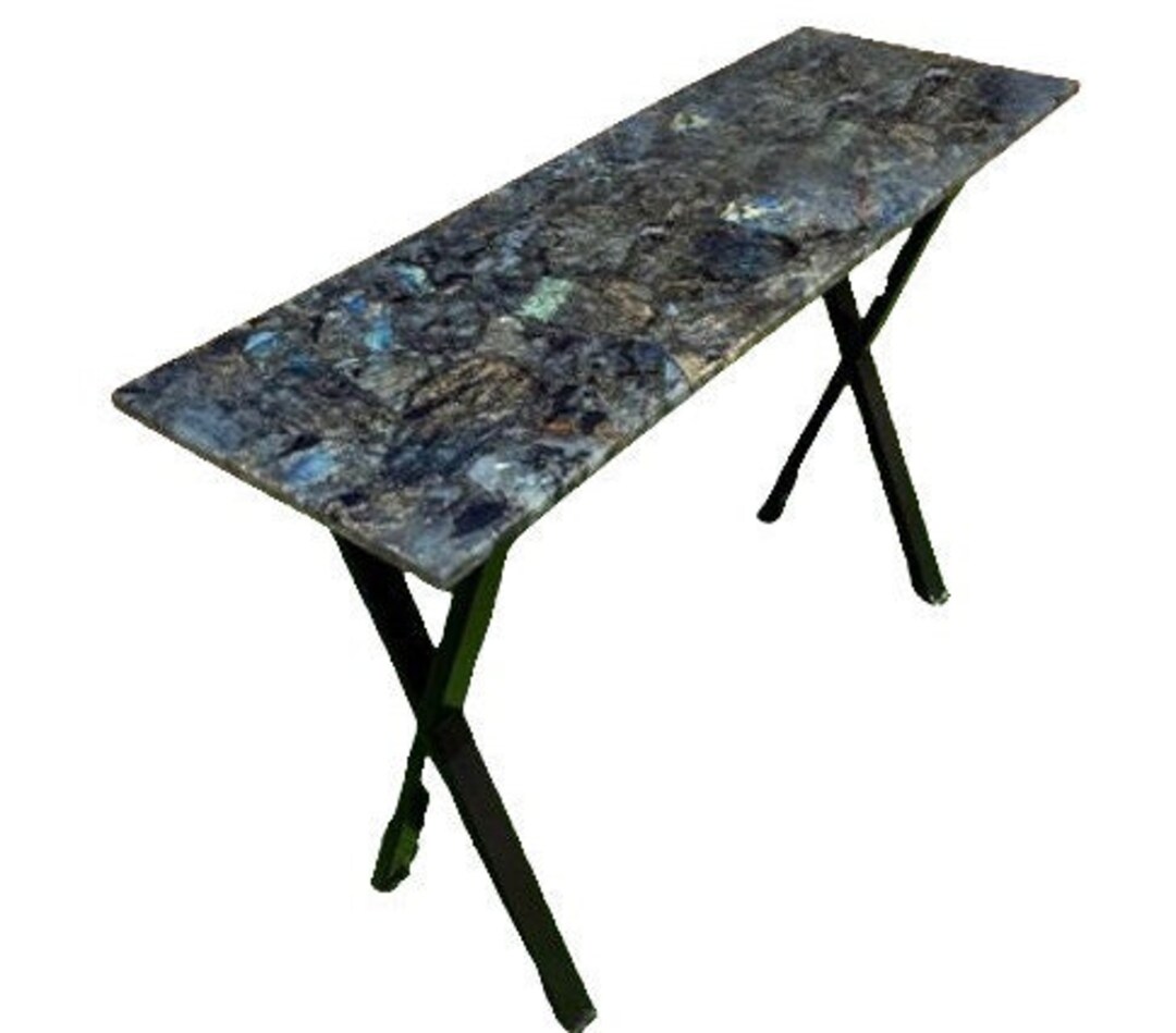 Labradorite Table Top/ Console Table/ Kitchen Counter Top /gem Stones ...