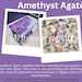 Amethyst Countertop Slab Mid Century Modern Agate Stone Healing Crystal ...