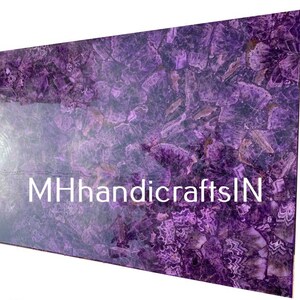 Amethyst Countertop Slab Mid Century Modern Agate Stone Healing Crystal ...