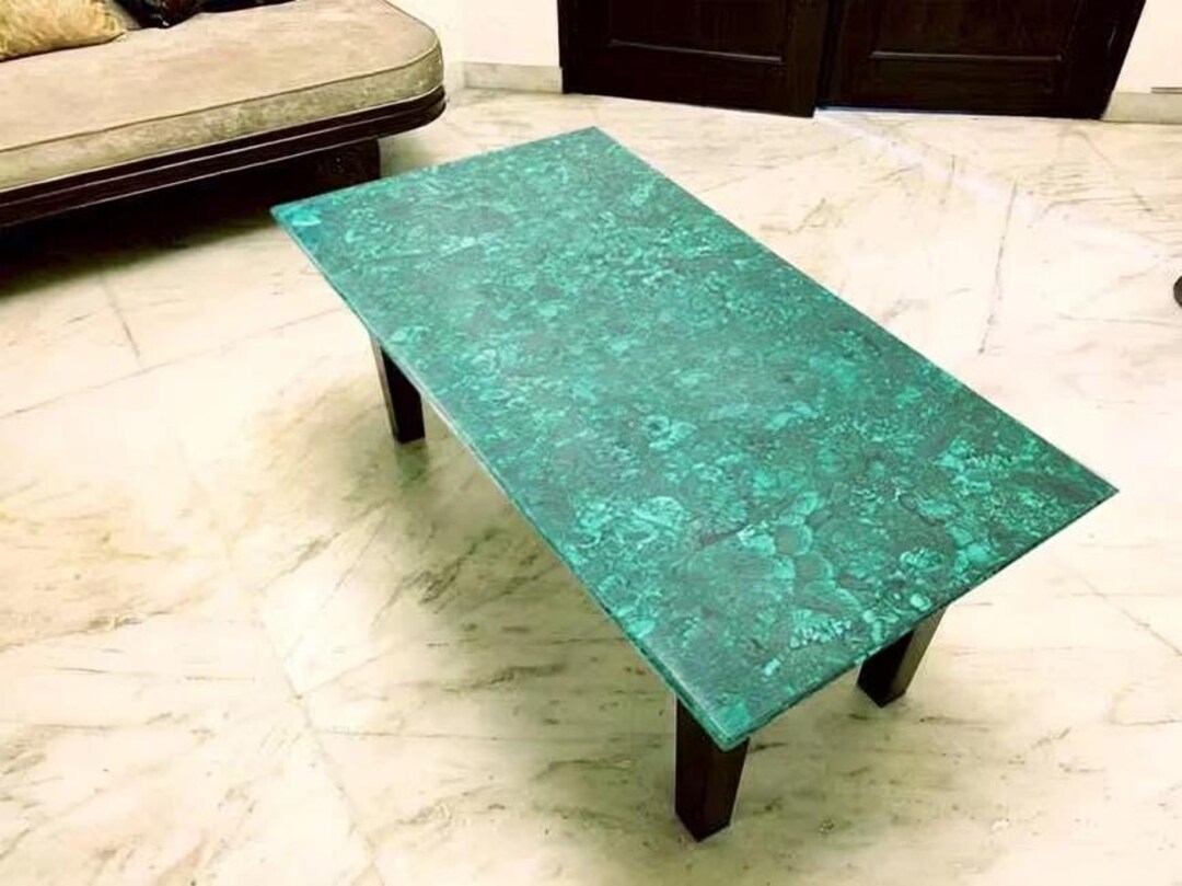 Handmade Malachite Table Top: Luxury Stone Furniture - Etsy