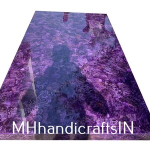 Amethyst Countertop Slab Mid Century Modern Agate Stone Healing Crystal ...