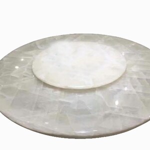 Buy White Quartz Round Table Top - Perfect for Coffee, Center, Dine ...
