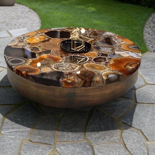 Agate End Table - Etsy