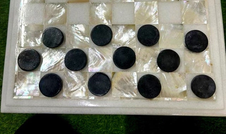 Luxury Chess Set ,marble Chess Set With Checker ,mother of Pearl Gem ...