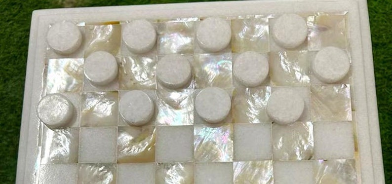 Luxury Chess Set ,marble Chess Set With Checker ,mother of Pearl Gem ...