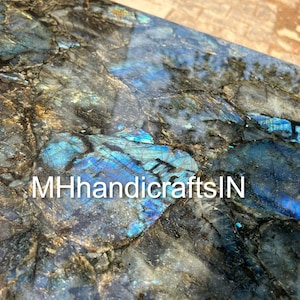 Buy Elegant Labradorite Stone Centerpiece Kitchen Dining Table ...