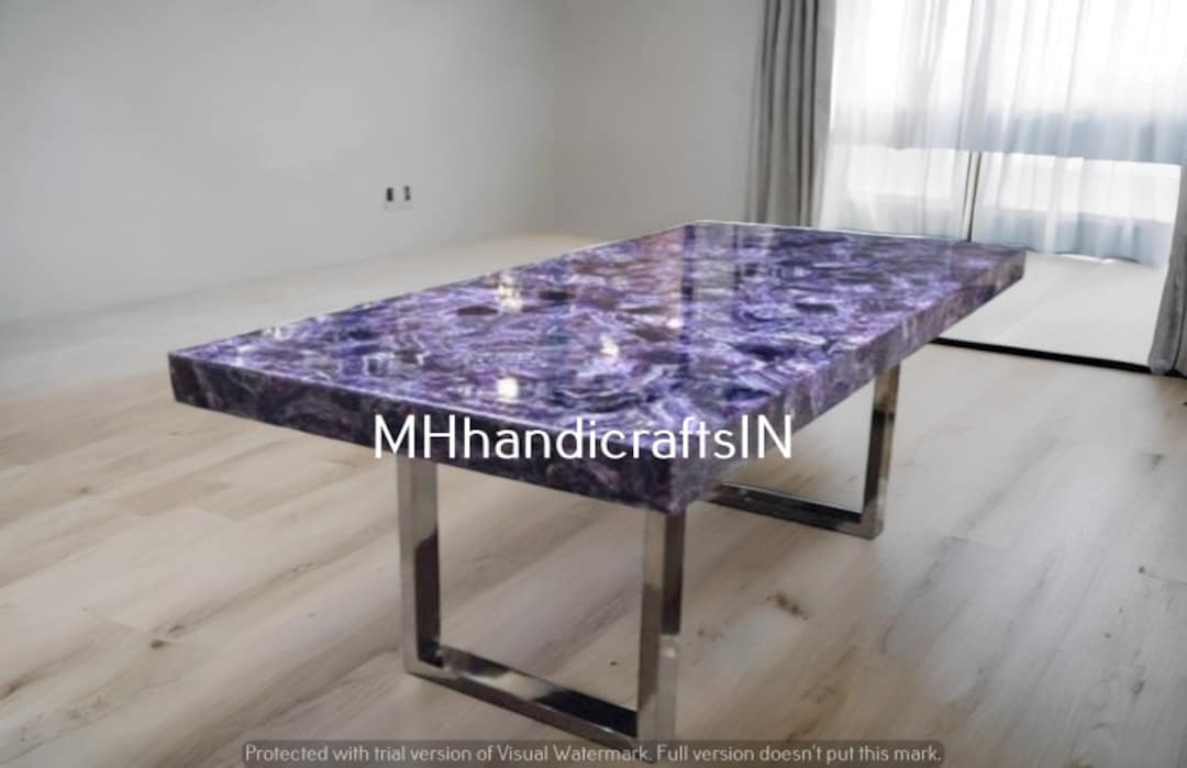 Amethyst Table, Stone Coffee Table, Amethyst Countertop & Dining Table ...