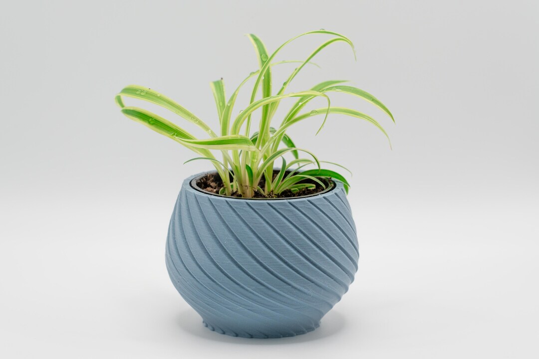 Spiral Zen Planter in Multiple Colors 3D Printed Succulent - Etsy