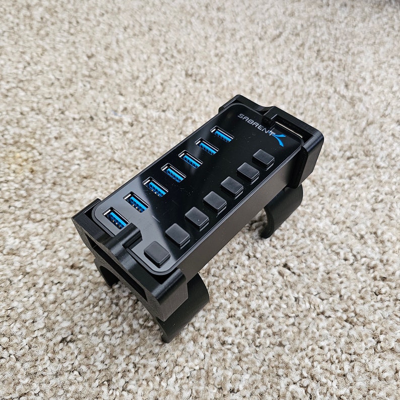 Sabrent 10 Port, 7 Port or 7+3 Port USB Mount for Sim Racing - Mount 2 ...