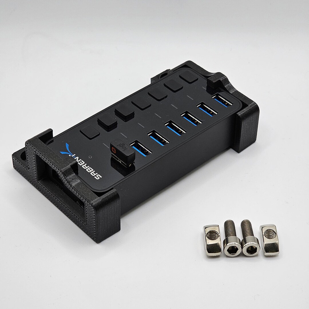 Sabrent 10 Port, 7 Port or 7+3 Port USB Hub Mount for Sim Racing - 40 ...