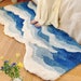 Ocean Wave Rug Handmade Custom Rug, Rug Tufted Rug Rug for Bedroom ...