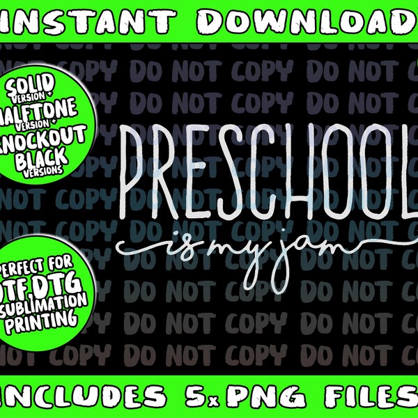 Preschool is My Jam - Etsy