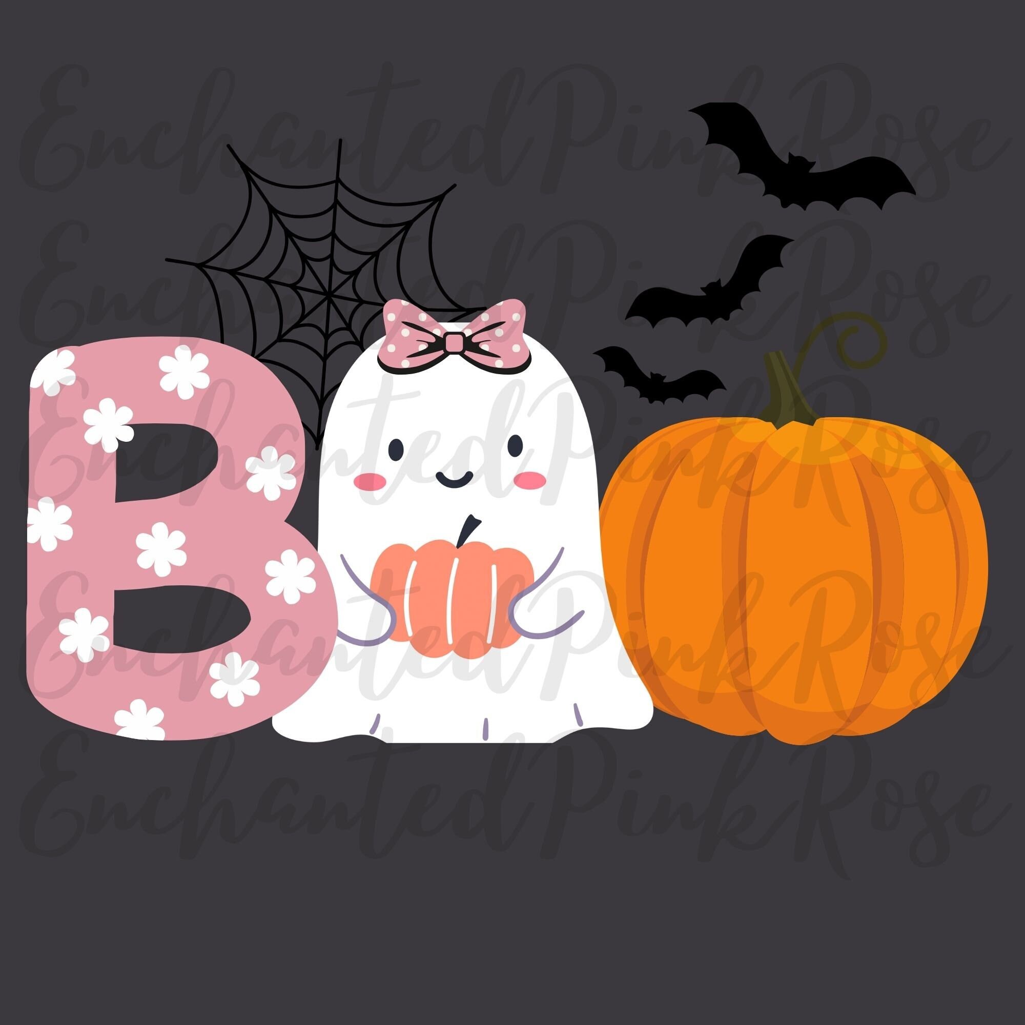 Spooky Cute Svg, Boo Ghost SVG, Boo Ghost PNG, Halloween Clipart, Boo ...