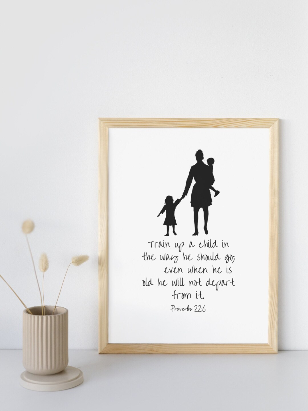 Proverbs 22:6 Scripture Wall Art / Train up A Child / Parenting / Home ...