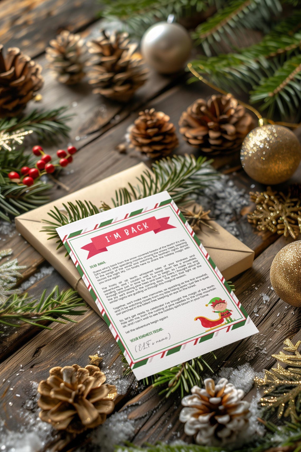 Elf Kit Letters Printable - Arrival, Daily & Goodbye Notes - Christmas ...