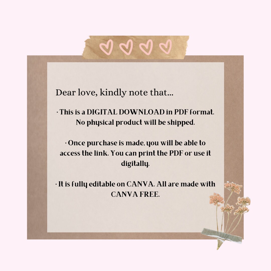 Printable Goodnotes Digital 2024 Planner Customisable Canva - Etsy