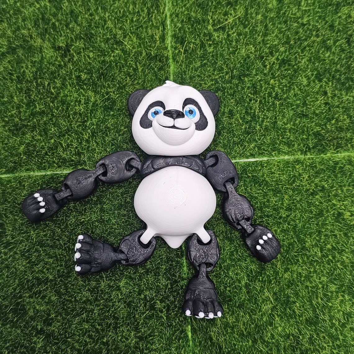 Cute 3D Printed Articulated Panda flexi-factory - Etsy