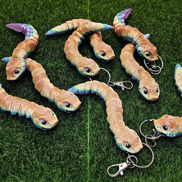 Snake Keychain - Etsy